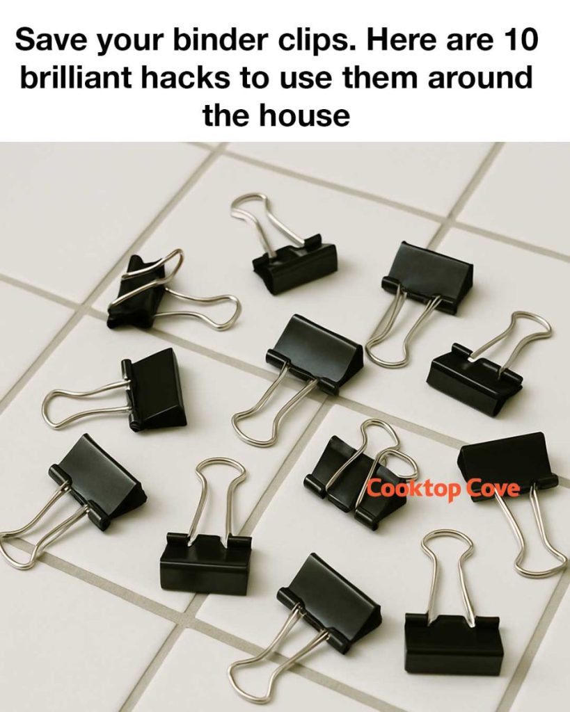 Save your binder clips. Here are 10 brilliant hacks to use them around ...